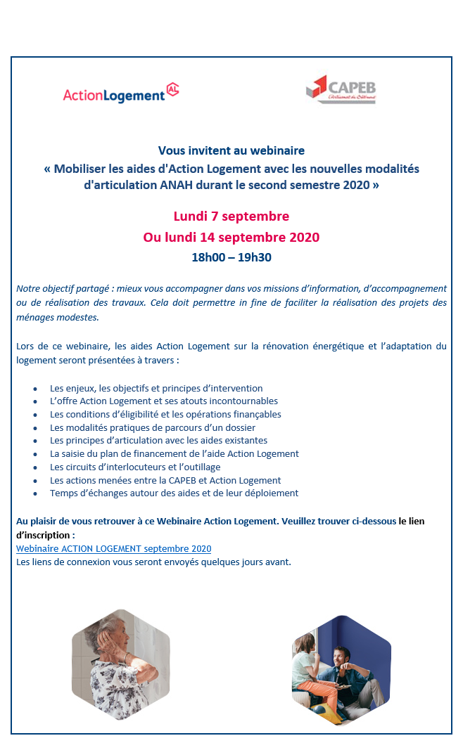 Webinaire Action Logement ・ CAPEB